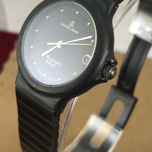 Vintage | Accessories | Vintage Daniel Mink Gold On Black Classic Watch ...